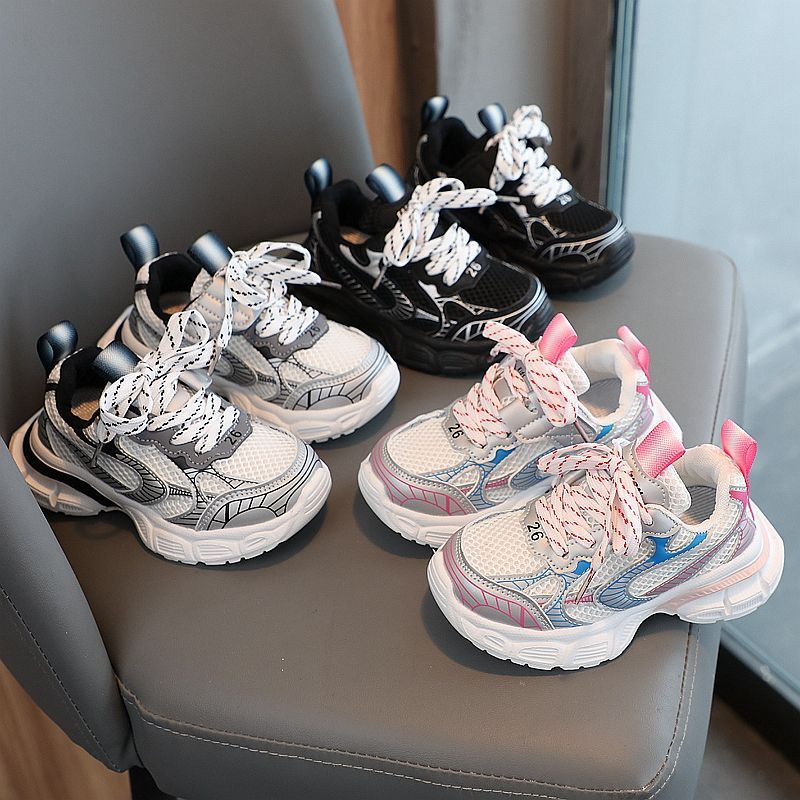 Korean fashion shoes for kids breathable mesh light sneakers casual ...