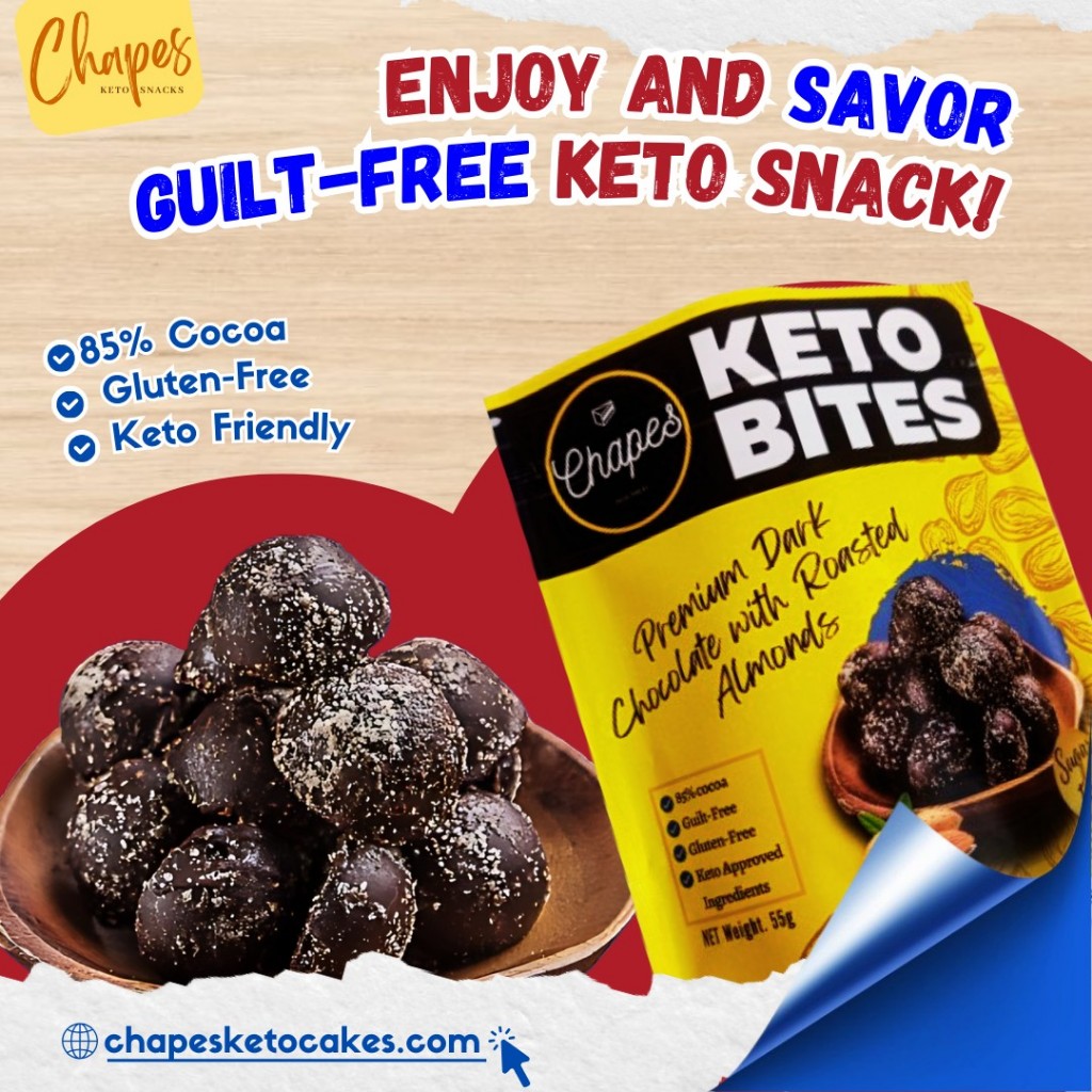 Chapes Keto Bites Dark Chocolate in POUCH 3 + 1(Free) | Shopee Philippines