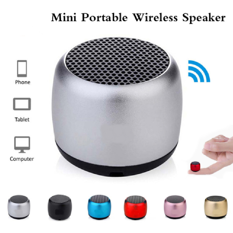 M1 M3 Mini Small Round Loud Bluetooth Wireless Rechargeable USB Speaker ...