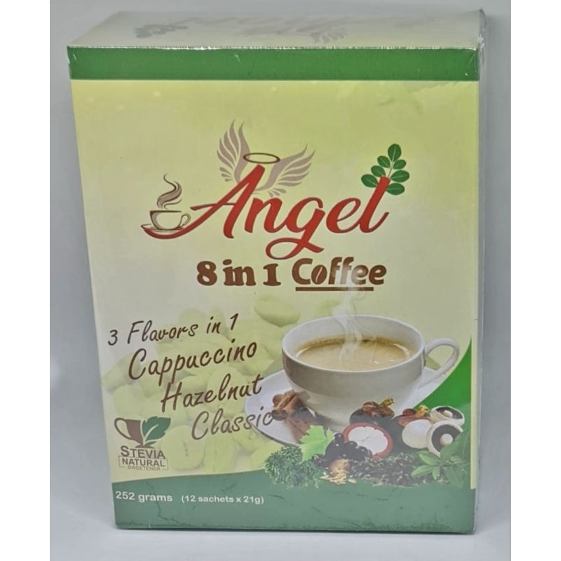 ANGEL 8 in 1 Coffee 252 grams (12 sachets x 21g) | Shopee Philippines