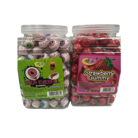 200Pcs Eyeball Gummy/Strawberry/Globe/Loot Bags/Paninda | Shopee ...
