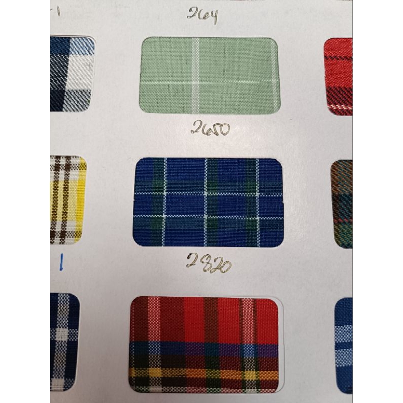 Checkered Multi-Color Oxford Fabric for Uniform 60" (Tela per yard ...