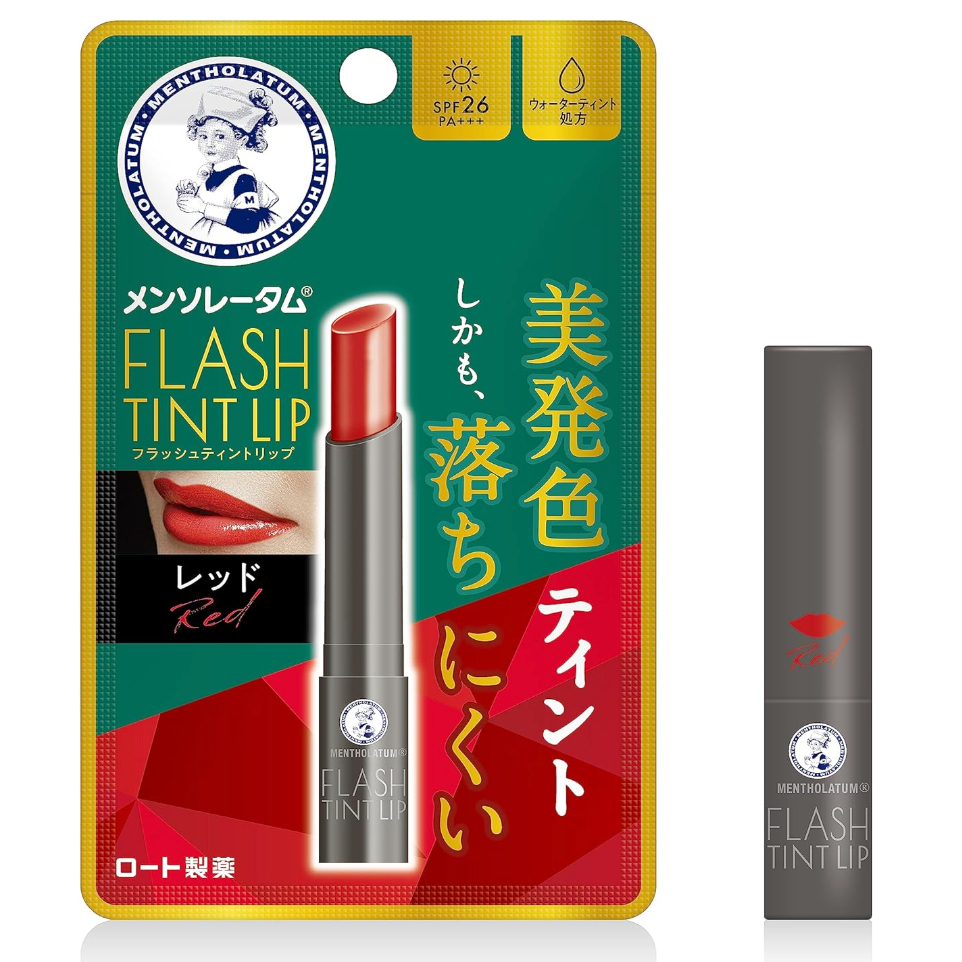 Mentholatum Lip Mentholatum Flash Tint Lip Red 2g (Contains 6 types of ...