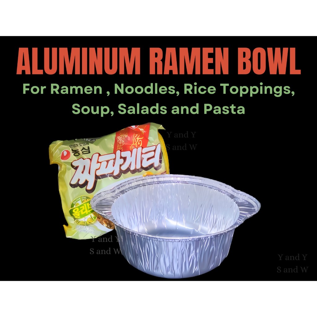 Aluminum Foil Ramen Bowl (100pieces) | Ramyun Cooker Container | Shopee ...