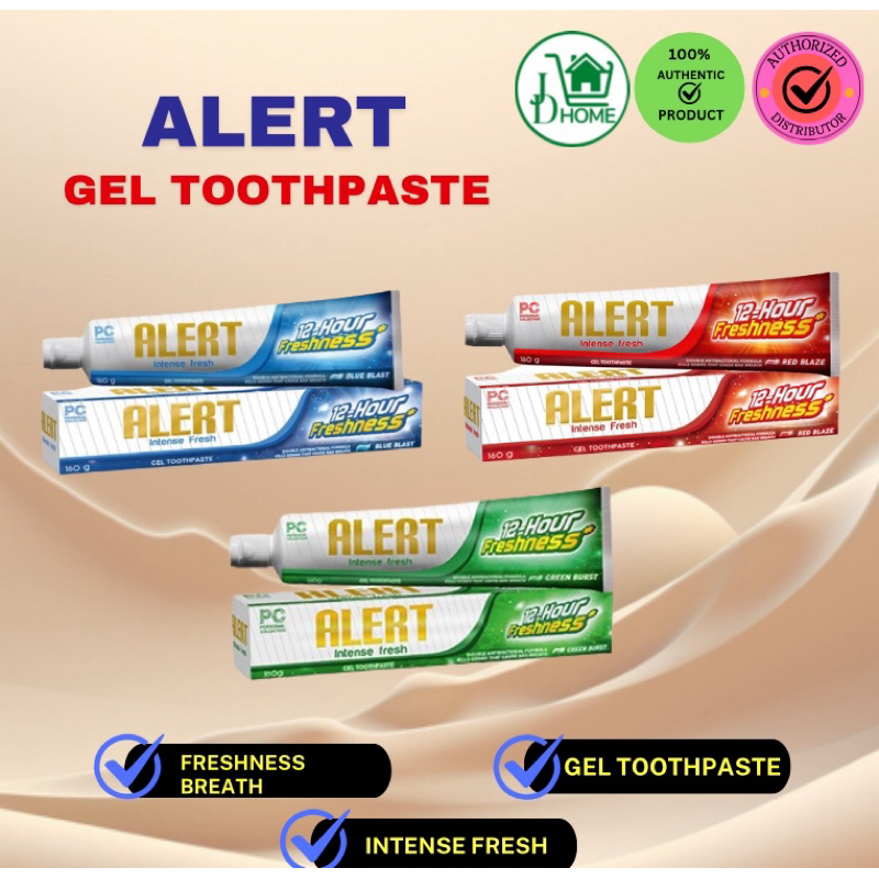 ALERT INTENSE FRESH GEL TOOTHPASTE 160g | Shopee Philippines