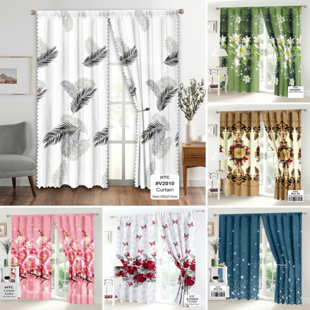 New Design 100x210CM Curtain For Window Kurtina Door Curtain Lace ...