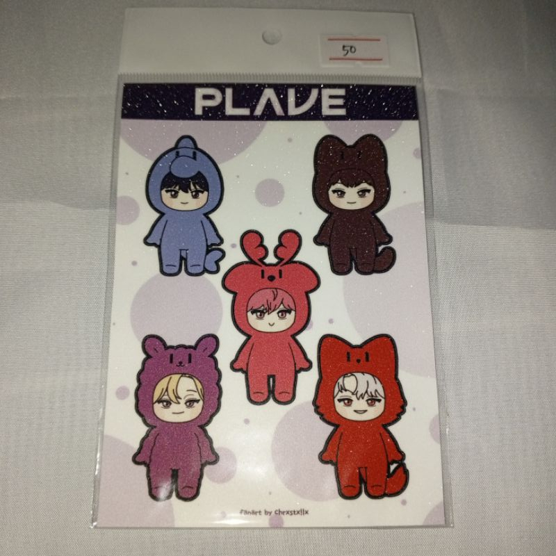Plave Fanart Glossy Pearl Vinyl Sticker Set (Glitter Finished) | Shopee ...