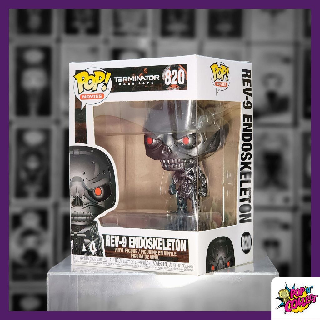 Funko Pop! Moveis - Terminator - Rev-9 Endoskeleton 820 w/ Free ...