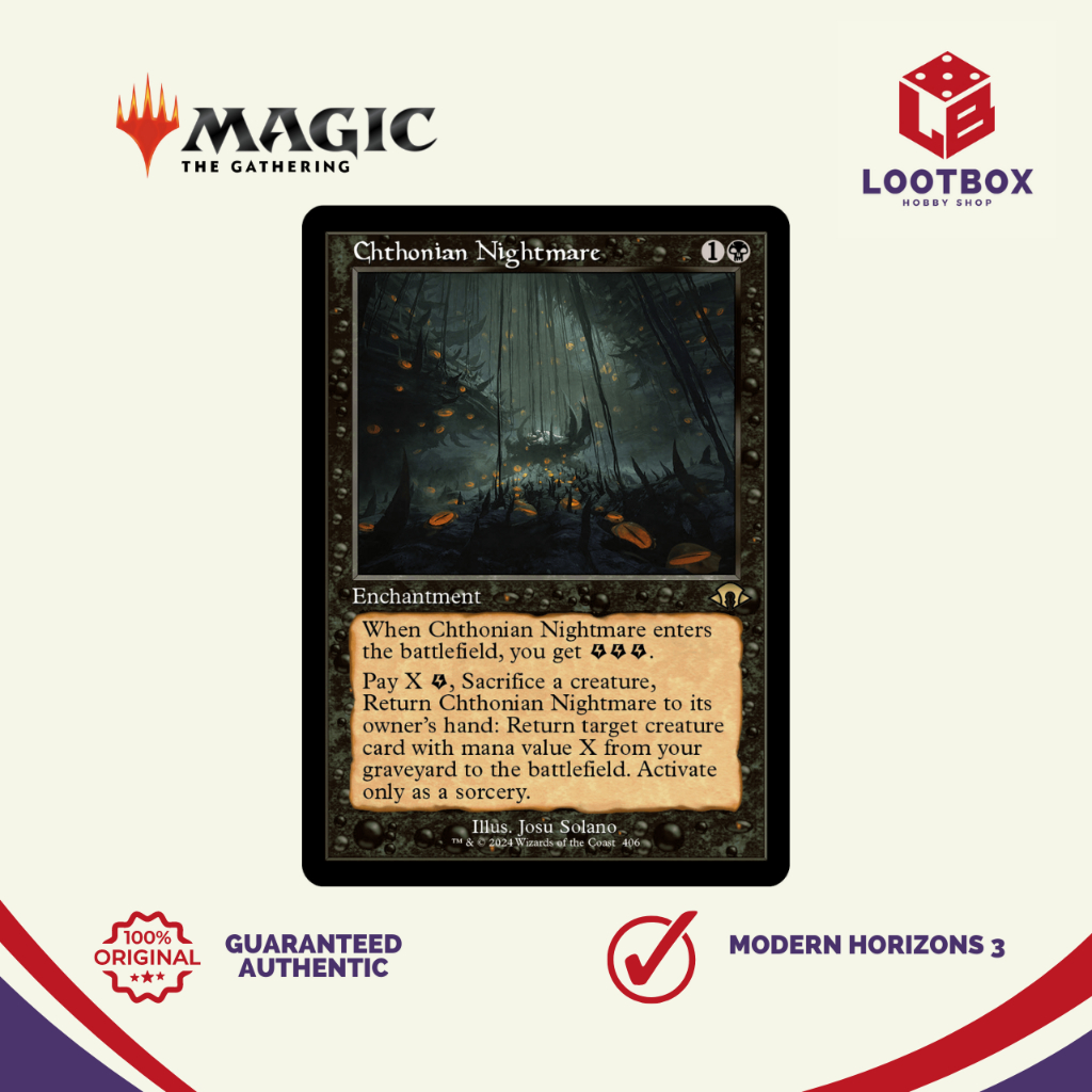 Magic the Gathering: Chthonian Nightmare (Rare) - Modern Horizons 3 ...