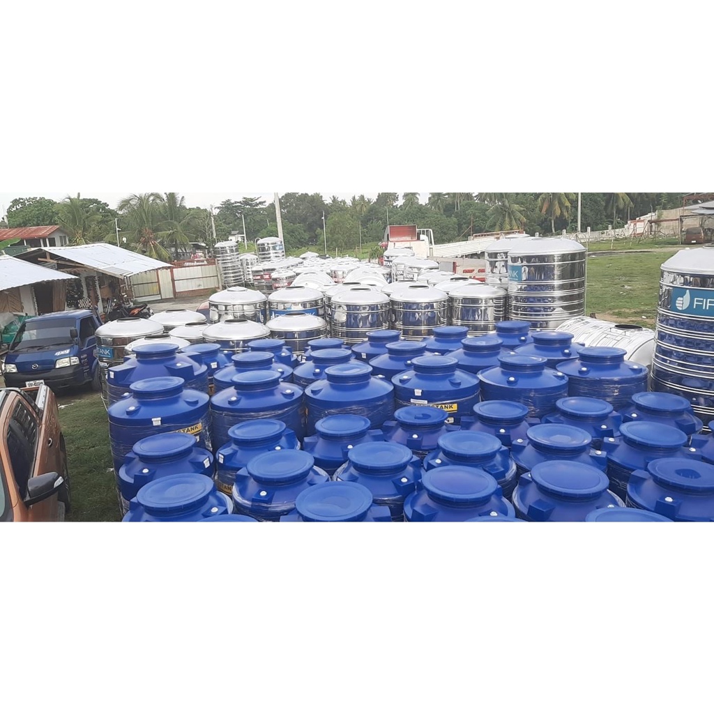 Brand New heavy duty plastic container drum 2000 Liters | Shopee ...