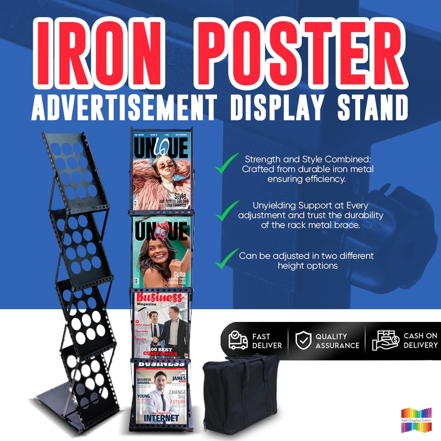 KGS Foldable Brochure Magazine Data Rack| A4 | Exhibition Flyers ...