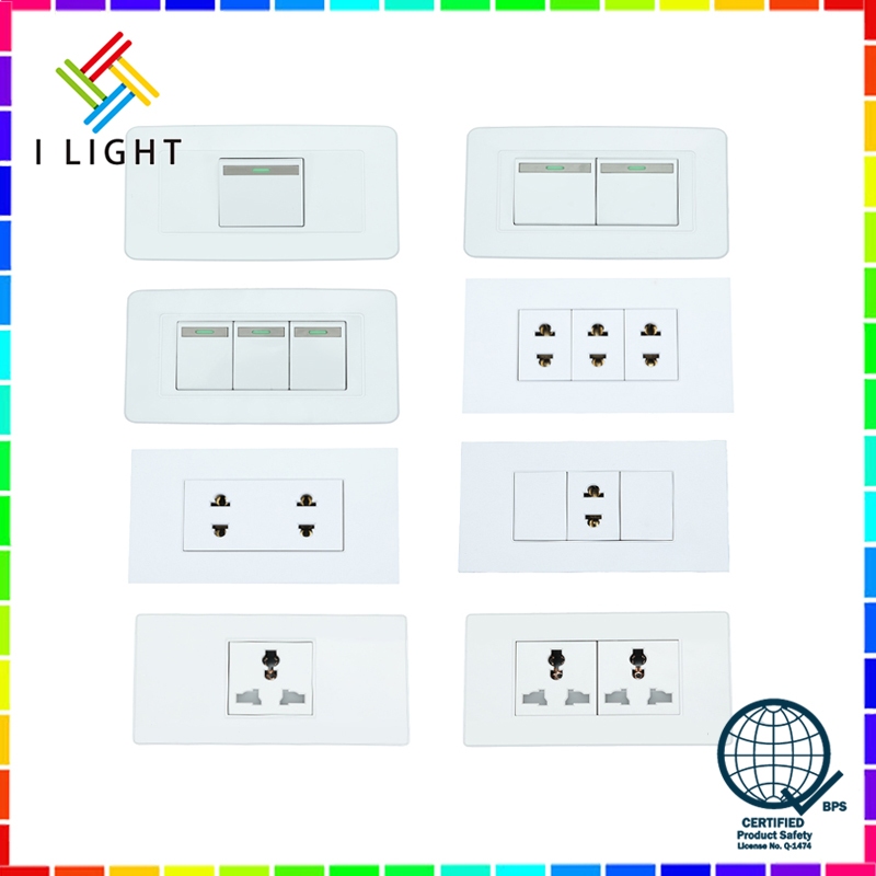 Wide series universal outlet Wall socket 1gang 2gang 3gang outlet 1way ...