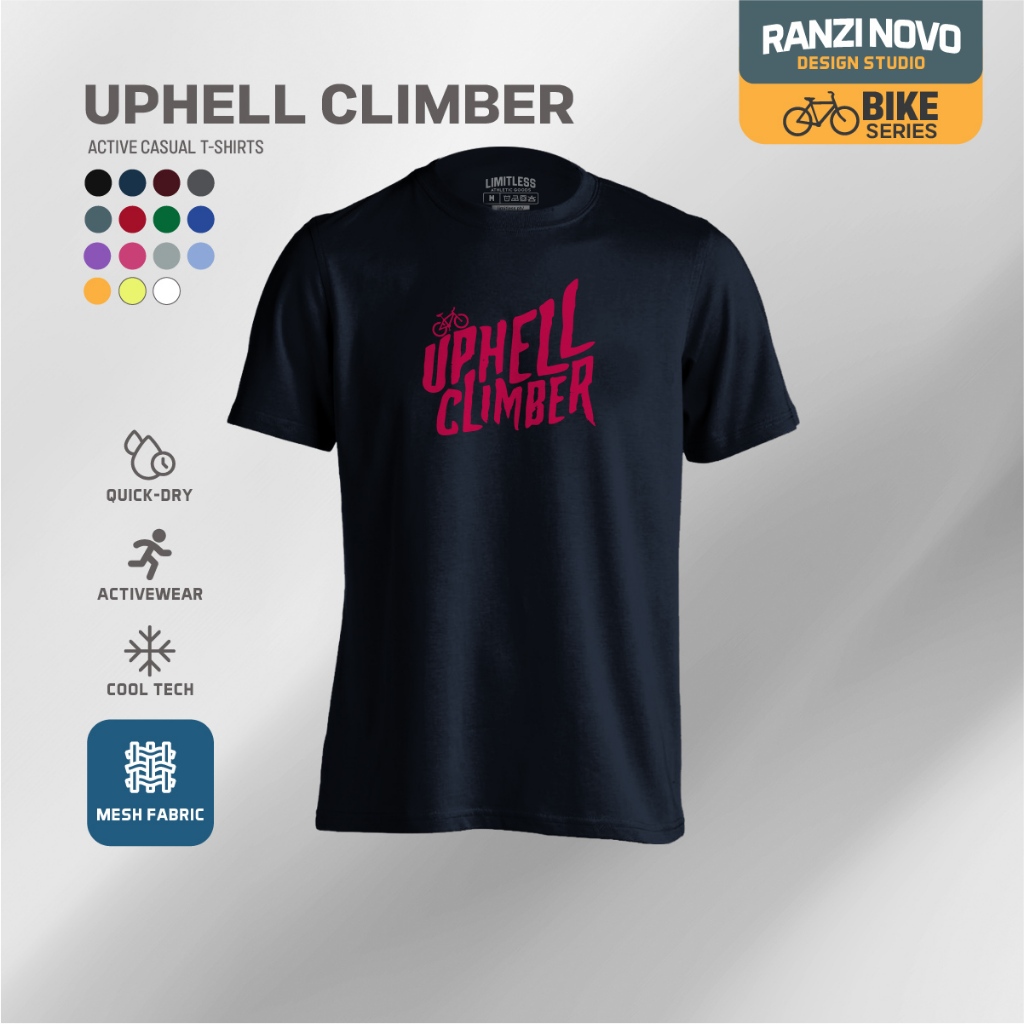 Uphell Climber - Bike Drifit Shirt Men's Activewear T-Shirt Cycling ...