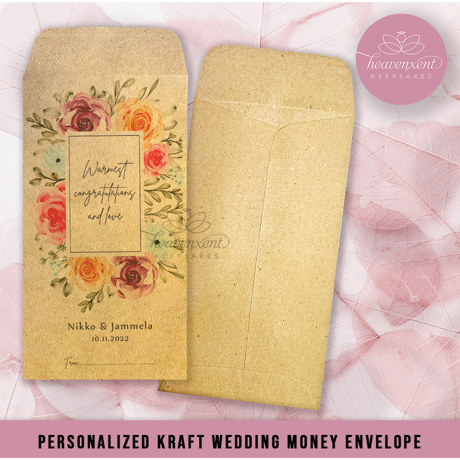 20 pcs Personalized Kraft Big Money Envelope | Shopee Philippines