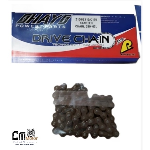 Starter Chain for Rusi MP100/110 MPY100/110 DL100/110/125 (25H-62L ...