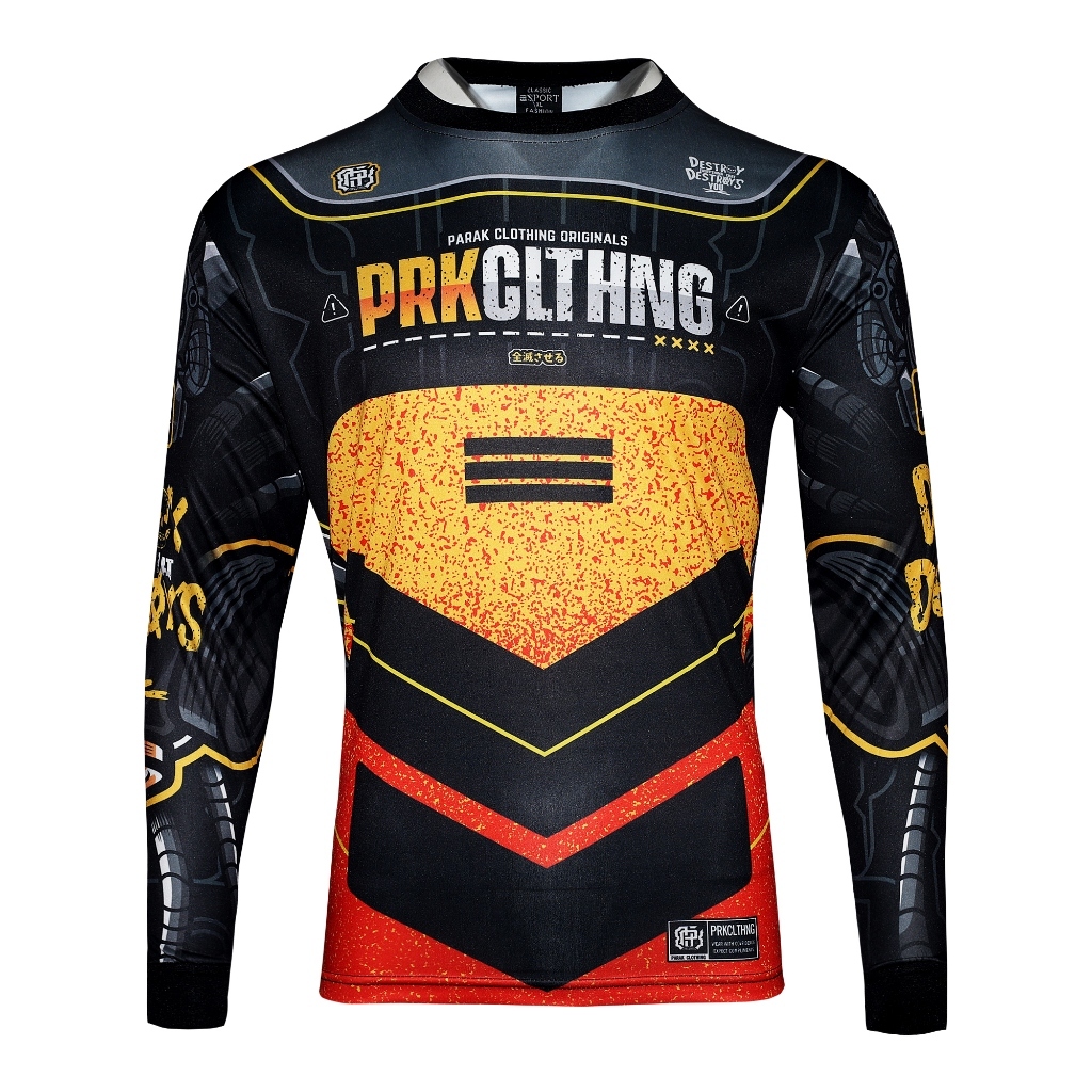 MS Long Sleeve Motorcycle Jersey For Men Motocross Sublimation Shirt ...