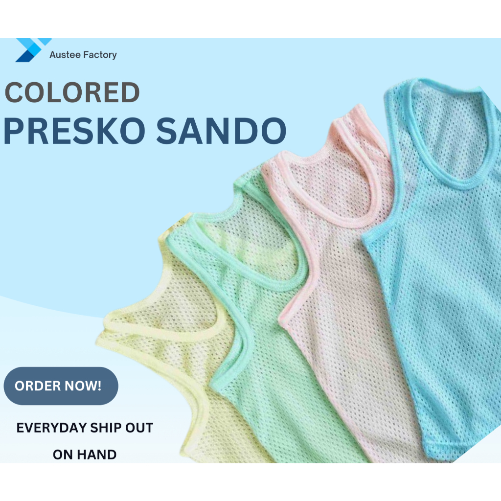 Austee Presko Air-Cool Sando For Kds/Sando See Through Summer Sando Set ...