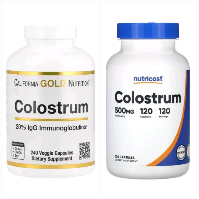 Colostrum Concentrated from USA 1000mg, 240 Veggie Capsules, California ...