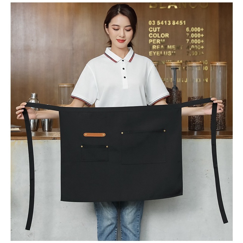 Canvas Waterproof oil -proof Half -body Apron For Men's and Women's ...