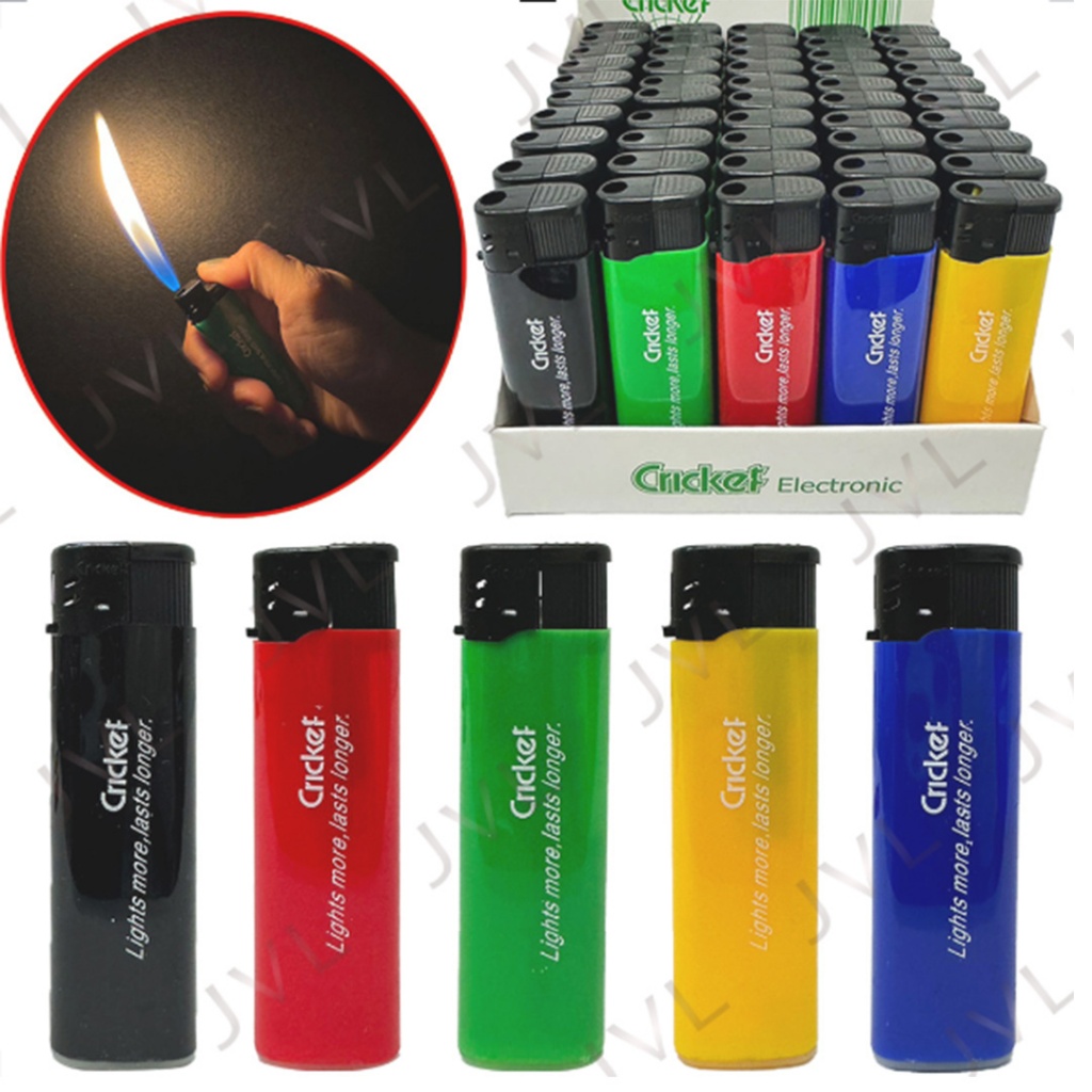 50pcs/1box Cricket Disposable Windproof Lighter Refillable lighter ...