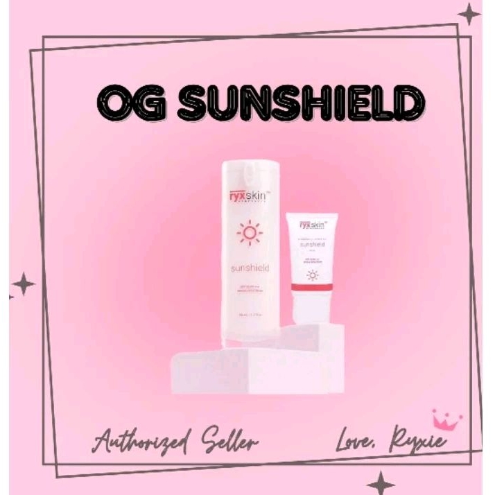 RYX SKIN - SUNSHIELD SPF 50 PA+++ BROAD SPECTRUM 50ml and 20ml ...