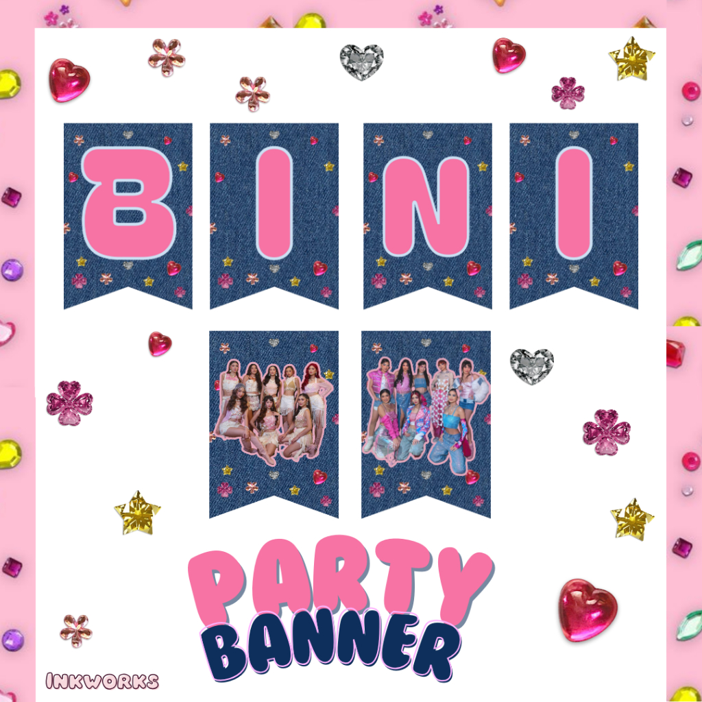 Inkworks PARTY BANNER (BINI) | Shopee Philippines