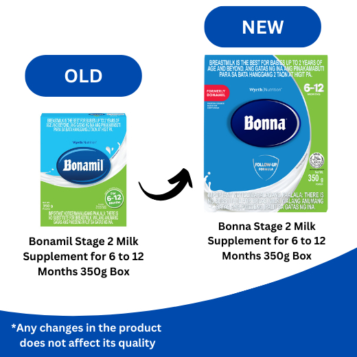 BONAMIL Stage 2 Milk Supplement for 6 to 12 Months 350g Box | Shopee ...