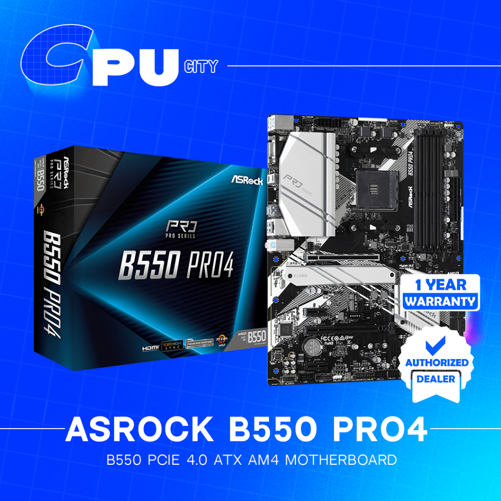 ASROCK B550 PRO4 B550 Chipset ATX AMD AM4 Motherboard | Shopee Philippines