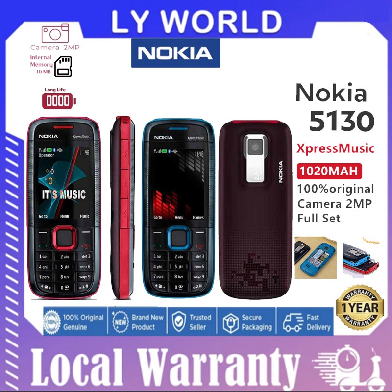 Keypad Phone Original N5130 legit XpressMusic cellphont Style Backup ...