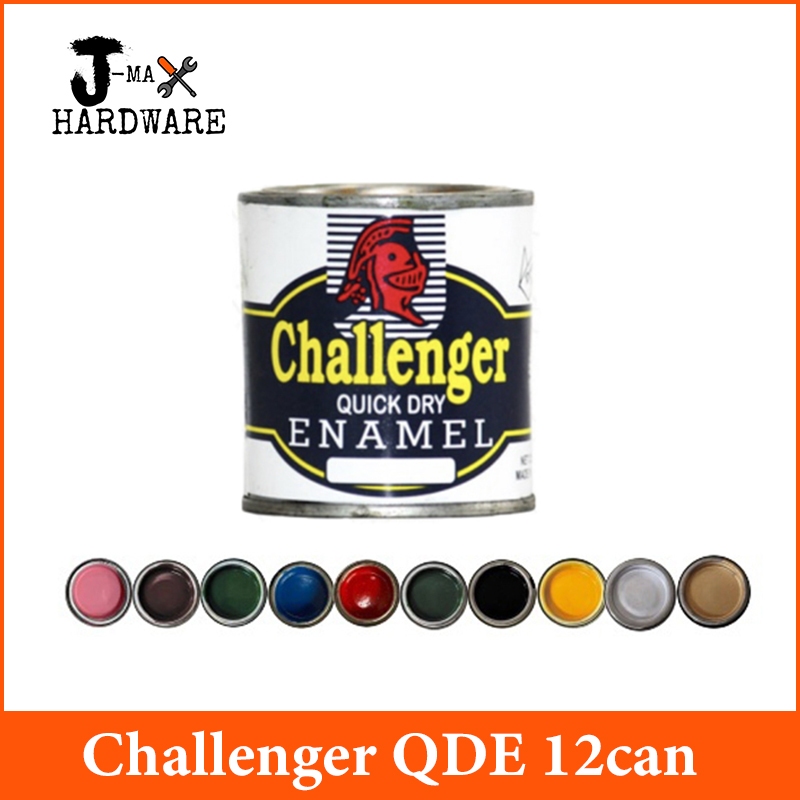 12 Can Challenger QDE Paint Quick Dry Enamel Finish Metallic Paint For ...