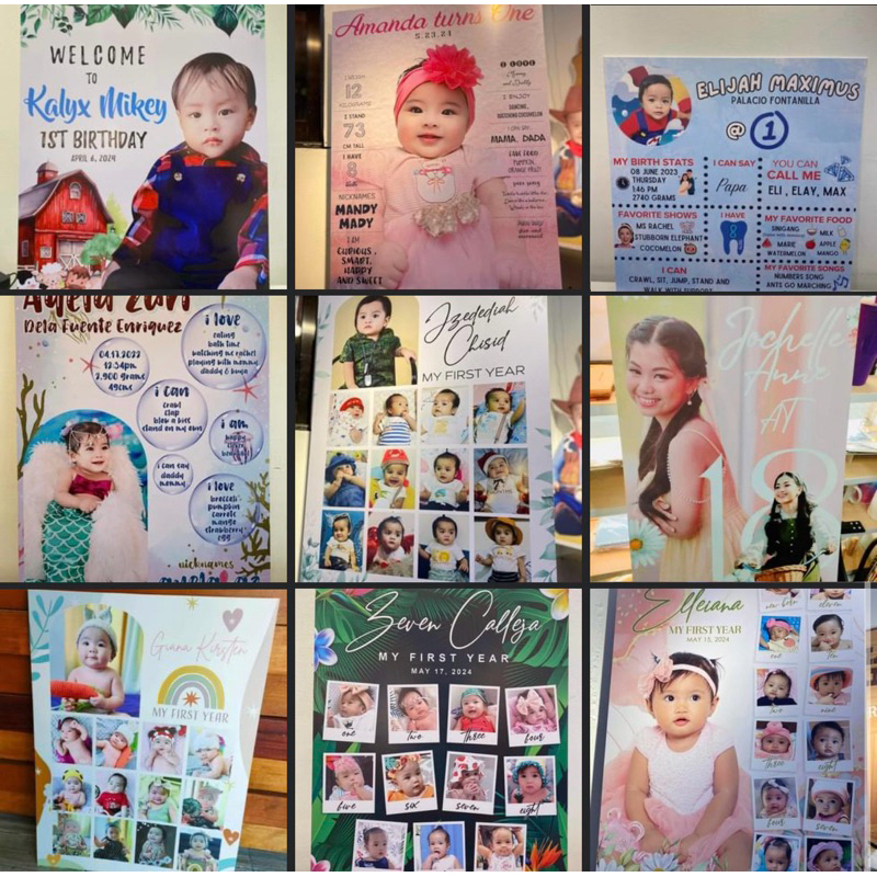 Welcome Board - First Birthday - Baptismal, Debut, Wedding Signage ...