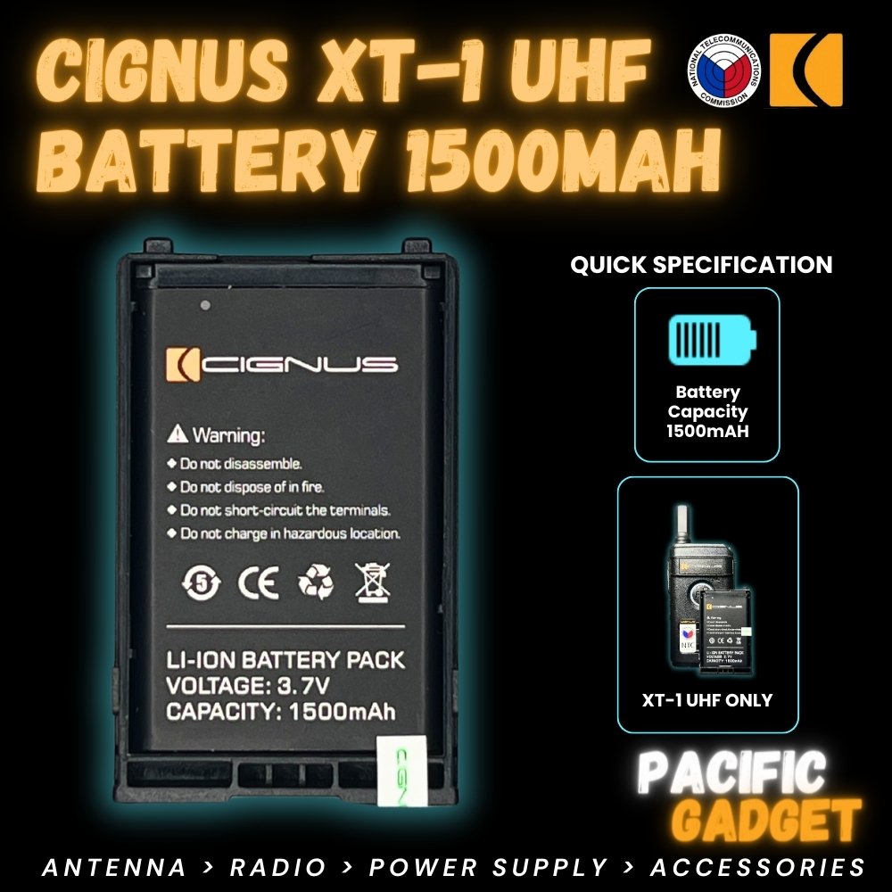 CIGNUS XT1 UHF Battery Pack Rechargeable | Shopee Philippines