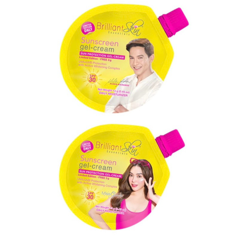AUTHENTIC Brilliant Sunscreen Gel-cream 13g | Shopee Philippines