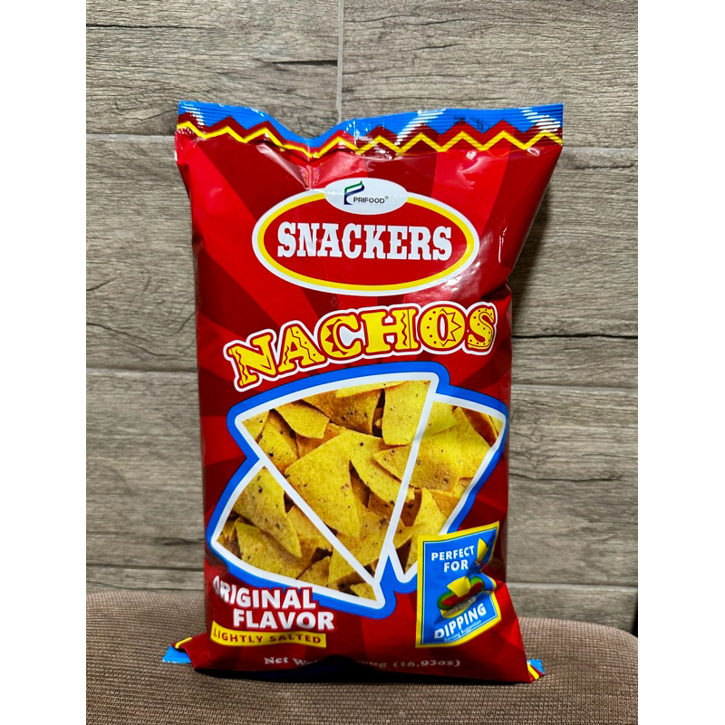 Snackers Nachos 500g (Cheese barbeque & lightly salted) | Shopee ...