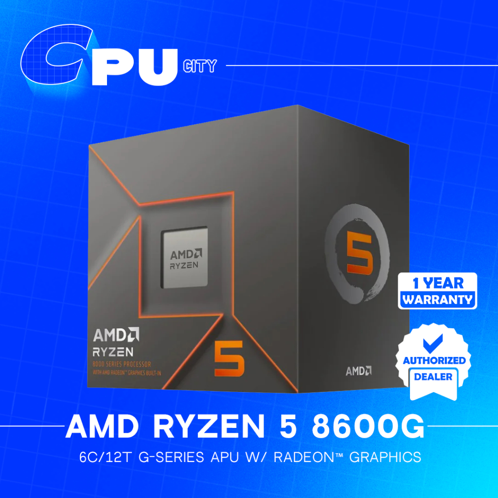 AMD Ryzen 5 8600G 6 Core / 12 Thread AM5 APU w/ Intergrated Graphics ...