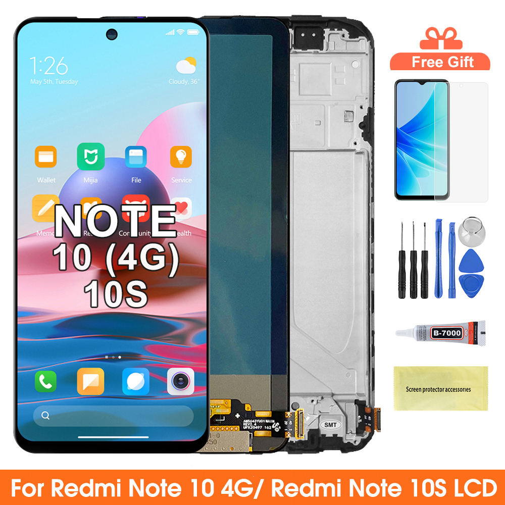 TFT LCD For Xiaomi Redmi Note 10/Redmi Note 10S LCD Display Screen with ...