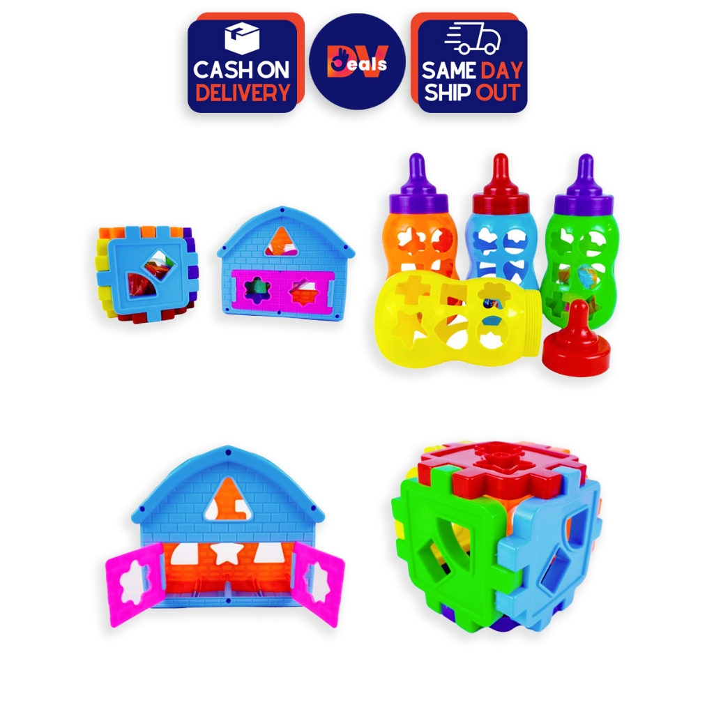 DVDEALS Baby Feeding Bottle Shape Puzzle Block Toys Educational Toy ...