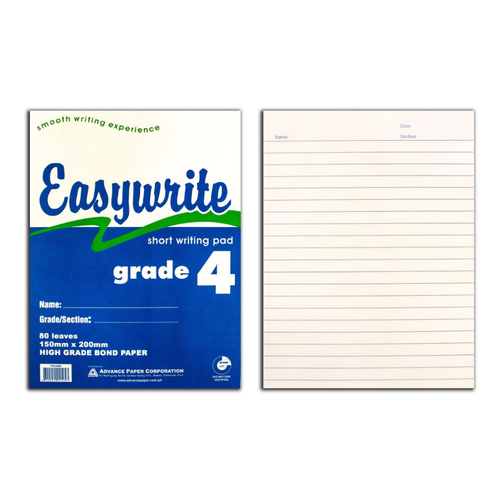 LINLAN NEW COD WRITING PAD GRADE 4 (MAGIC, DIAMOND, EXCELLENT AND ...