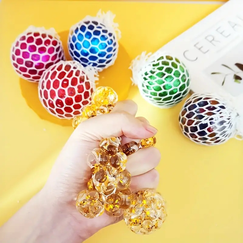 5Pcs Soft Grape Stress Relief Balls Children's Squeeze Balls Stress ...