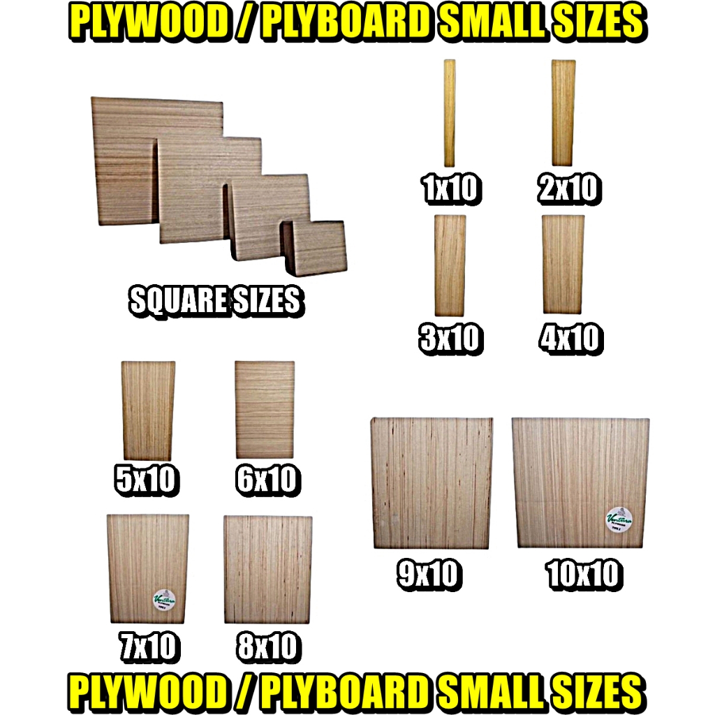 Small Size 3/4 Plywood Boards - Perfect for Crafts, Models, and Home ...