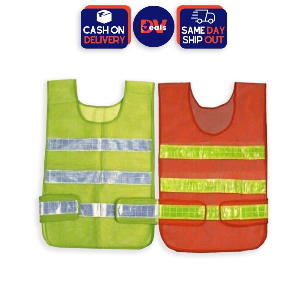 DVDeals Mesh Reflective Safety Vest High Visibility Reflectorized Vest ...