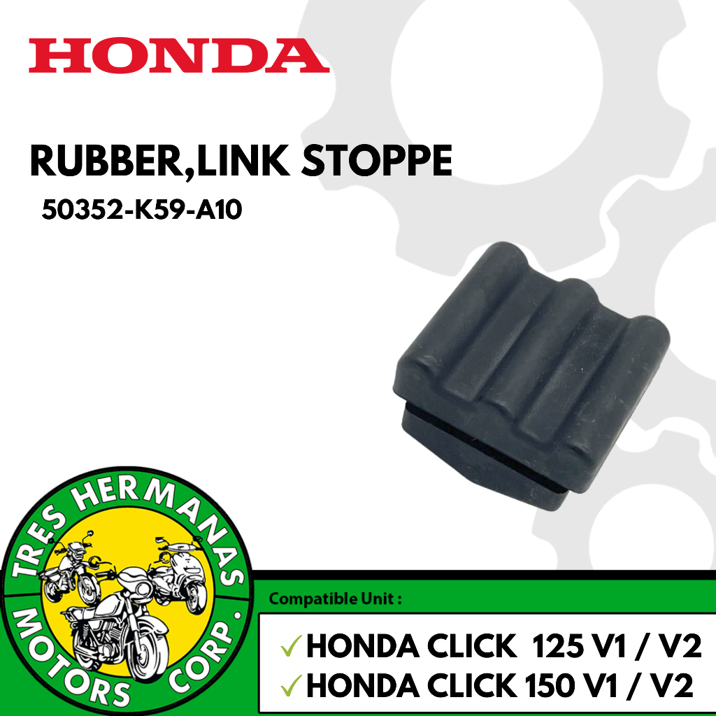 RUBBER,LINK STOPPER FOR HONDA MOTORCYCLE : CLICK 125 V1, V2 / CLICK150 ...