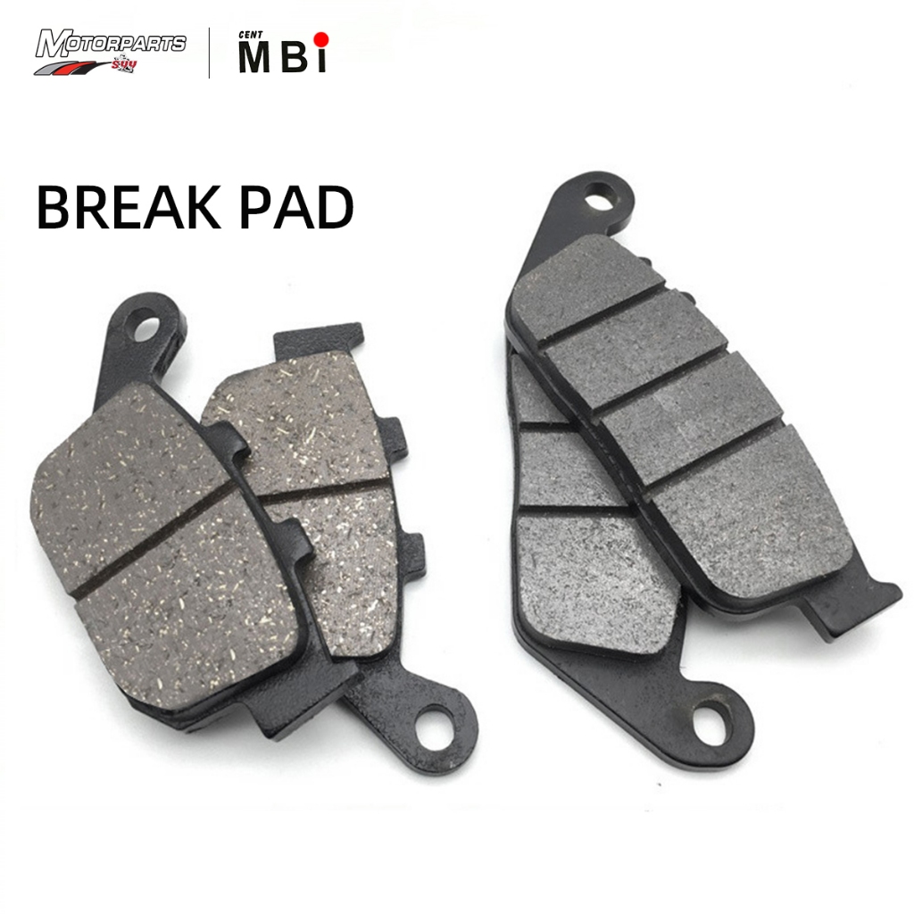 MBI Motorcycle BREAK PAD RAIDER FI FRONT REAR, XRM110 MIO SOUL,MIO I ...