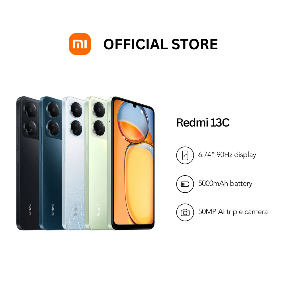 Redmi 13c 8+256G Smartphone | Global Version | 6.74Inch Display | 50MP ...