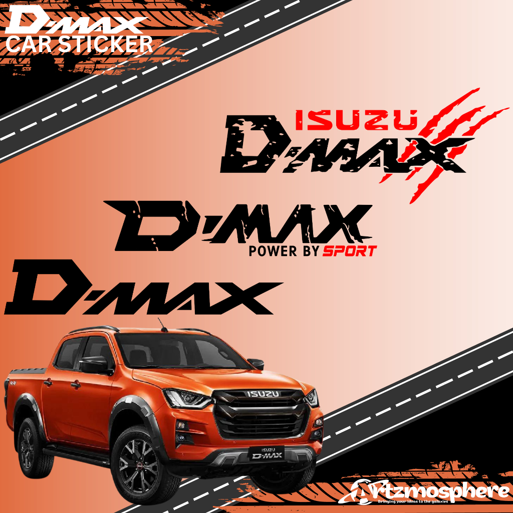ISUZU DMAX STICKER (tailgate or door) | Shopee Philippines
