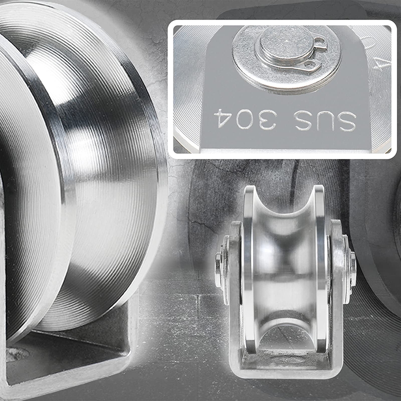 304 Stainless Steel Sliding Gate Roller Wheel Heavy Duty Gate Bearing ...