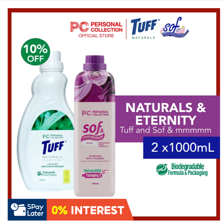 PERSONAL COLLECTION Tuff Naturals Liquid Laundry Detergent + Sof ...