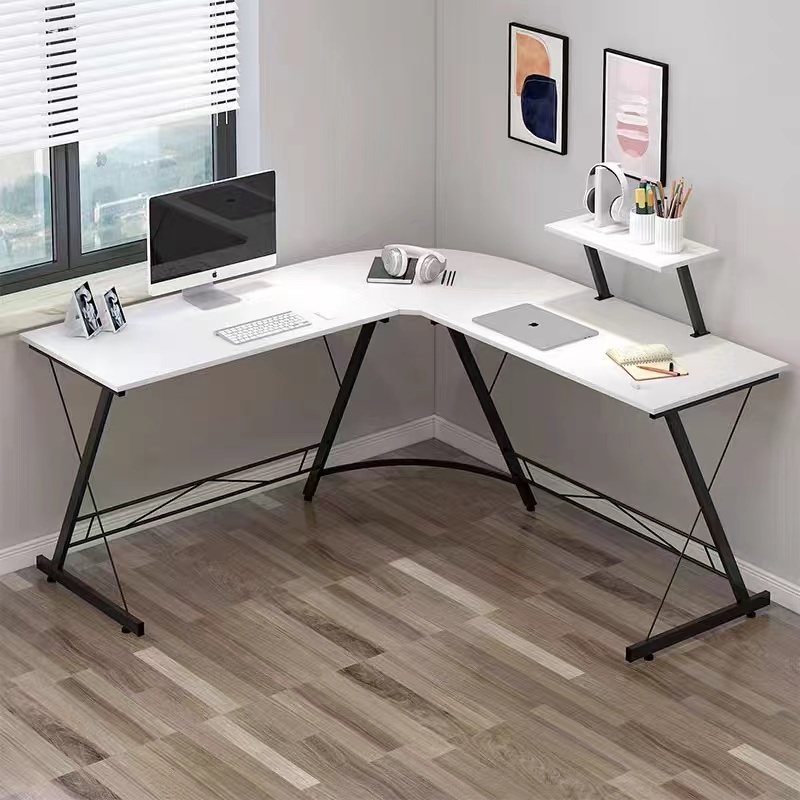 120/100cm L-Shaped Table Computer Desk Modern Minimalist Corner Study ...