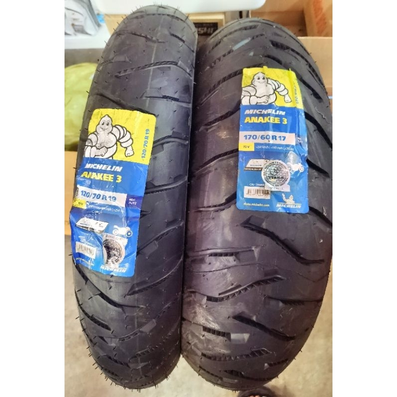 Motorcycle Tire Michelin Anakee 3, Adventure /Touring 120/70-19 and 120 ...