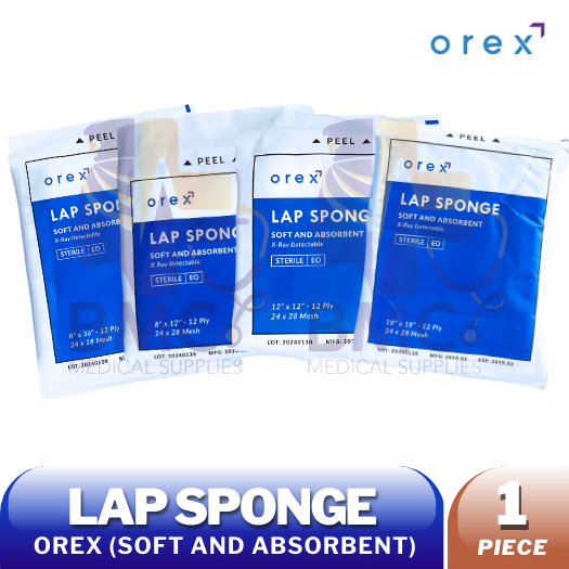 Orex Lap Sponge Soft & Absorbent (X-ray Detectable Sterile) | Sold Per ...